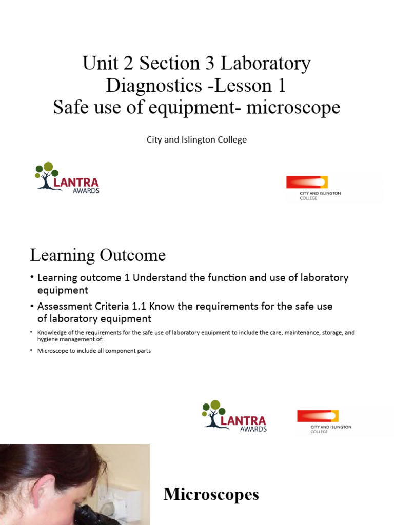 Safe Use and Maintenance of Microscopes | PDF | Glass Engineering And ...
