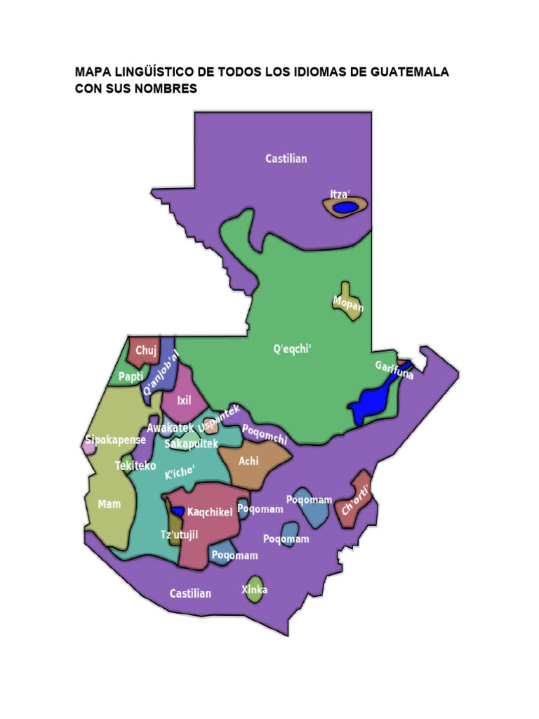 Idiomas de Guatemala: Un Mapa Completo | PDF
