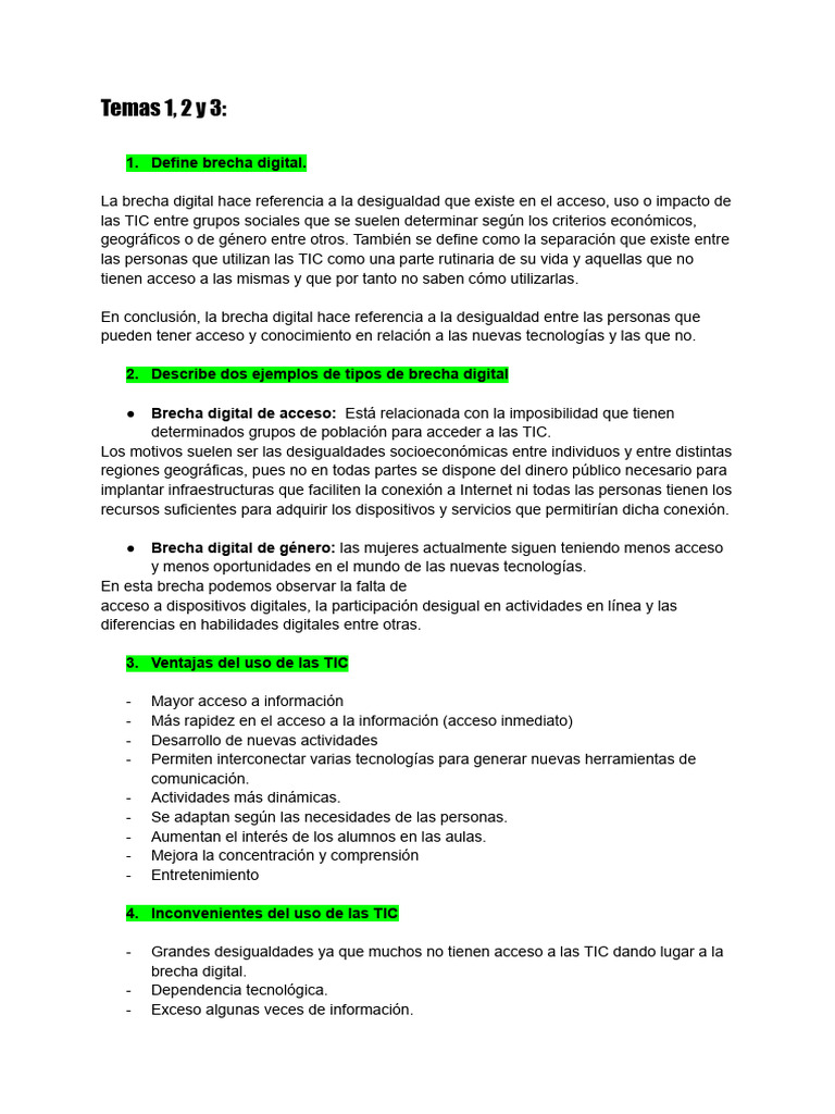 Examen Tic Pdf Tecnología De Información Y Comunicaciones Internet