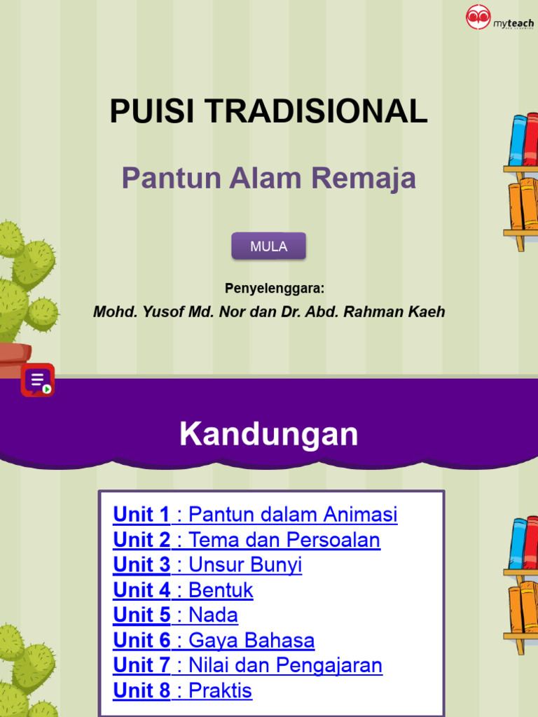 01 - Puisi Tradisional - Pantun Alam Remaja | PDF | Seni & Disiplin Bahasa