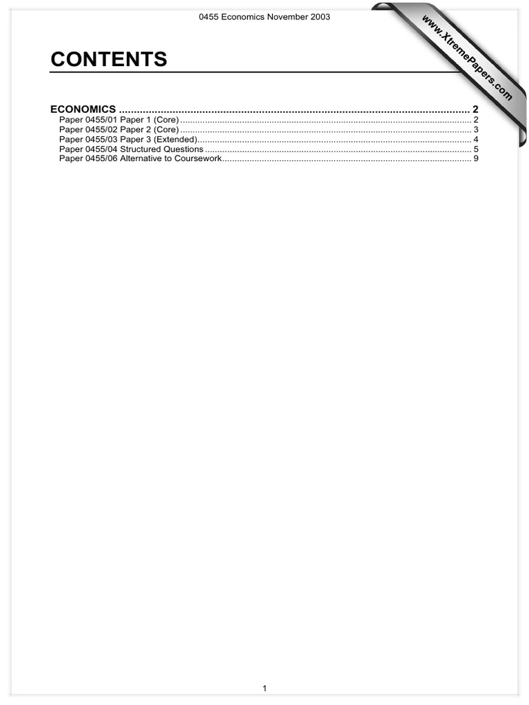 0455 w03 Er | PDF | Inflation | Economic Growth