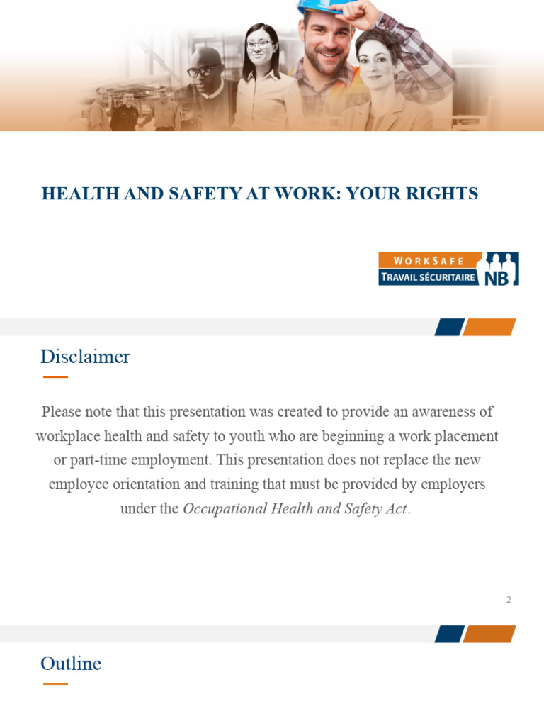 Health And Safety At Work Your Rights Powerpoint Presentation Pdf
