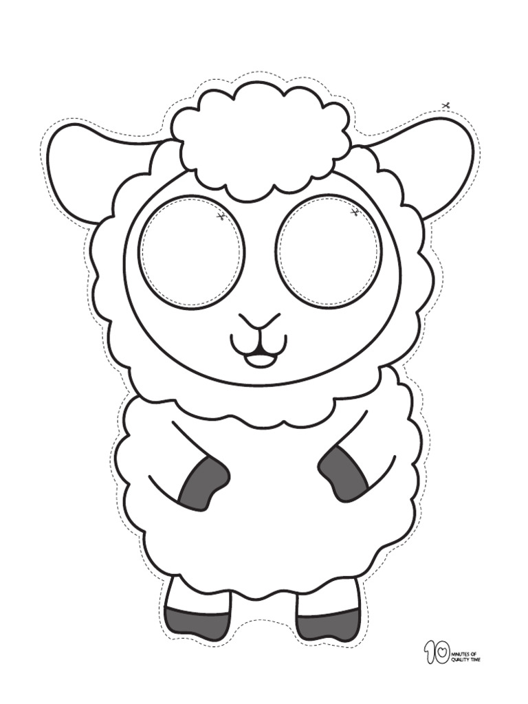 Printable Lamb Mask | PDF