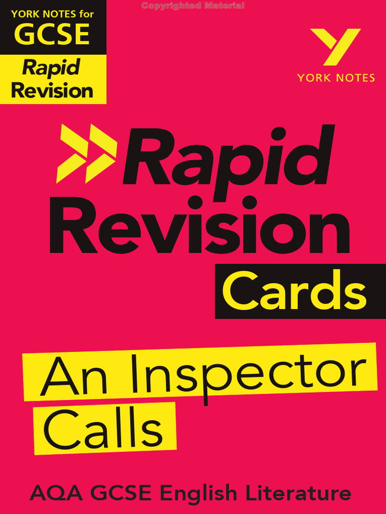 An Inspector Calls Revision Cards | PDF