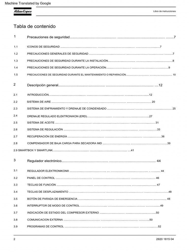 Manual de Operacion Español | PDF | Presión | Refrigeración