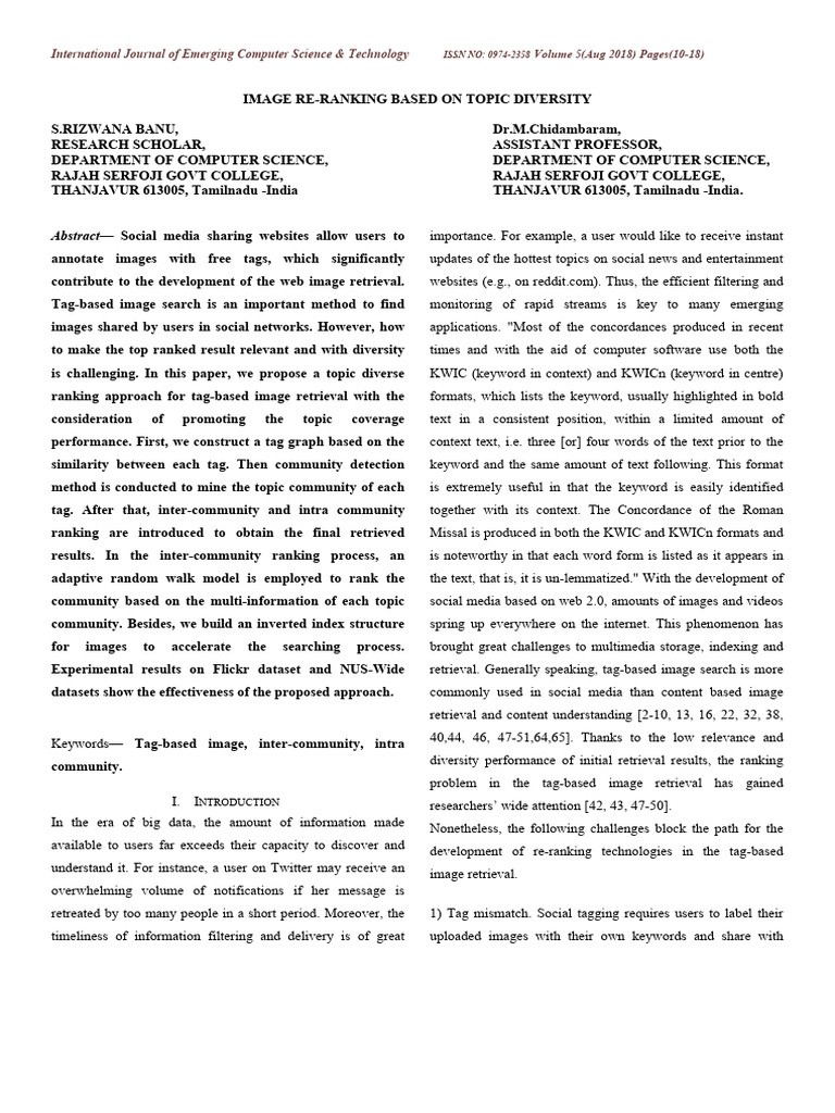 Image Reranking | PDF | Tag (Metadata) | Information Retrieval