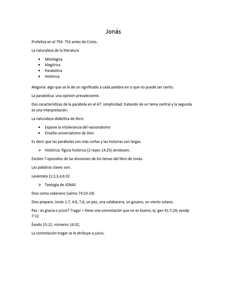 Jonás | PDF | Religión y espiritualidad