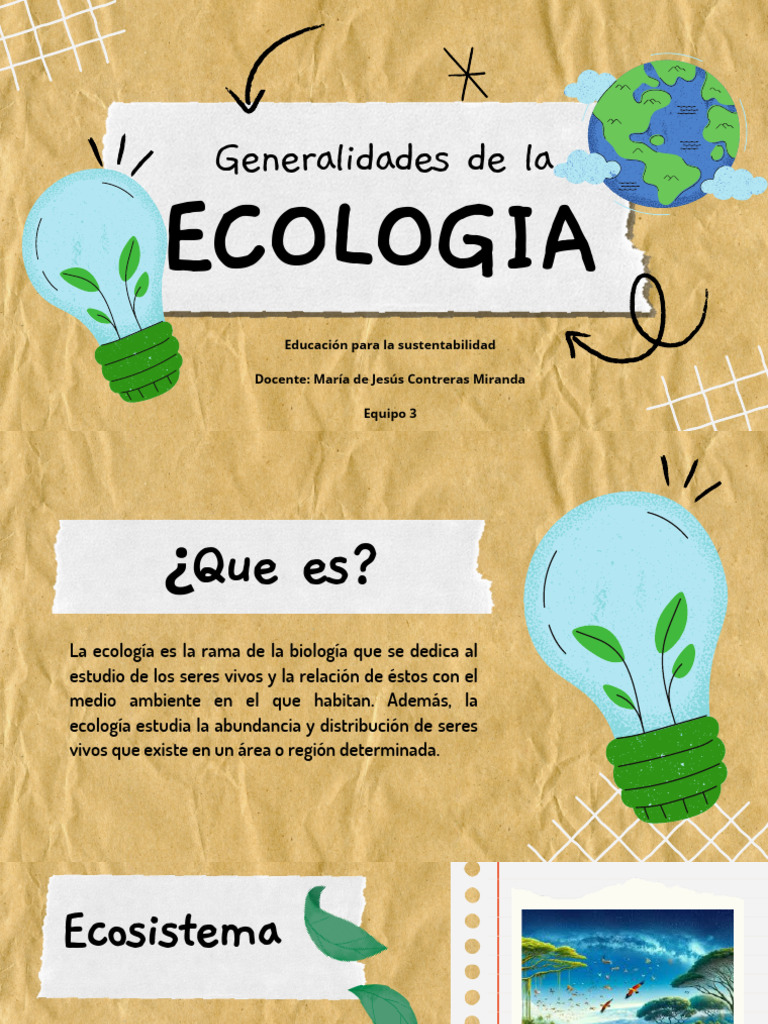 Generalidades de La Ecología | PDF | Ecología | Ecosistema