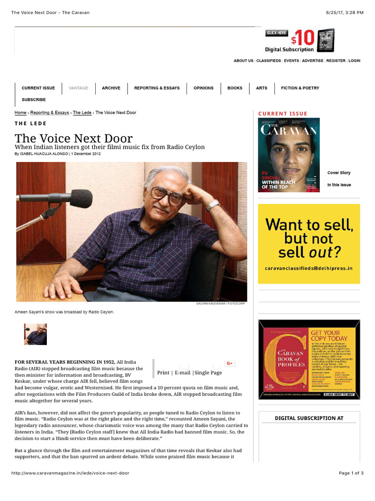 The Voice Next Door When Indian Listener | PDF | Mass Media