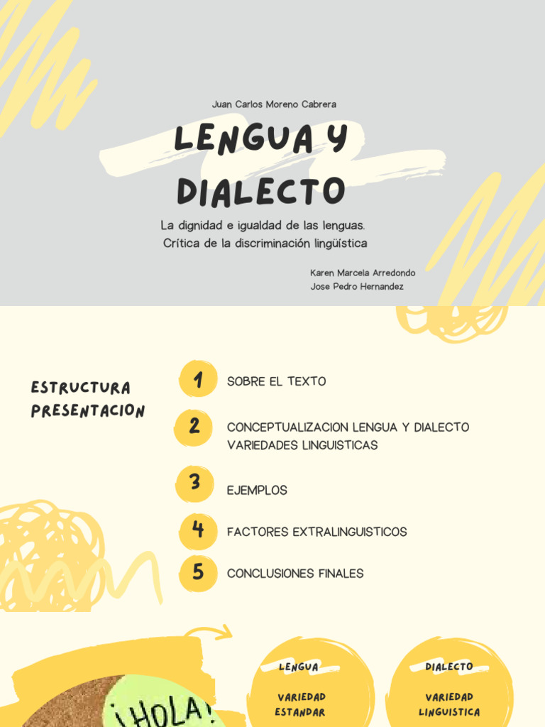 Lengua y Dialecto | PDF | Lingüística | Dialecto