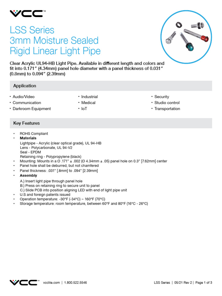 LSS Datasheet Rev2 | Download Free PDF | Pipe (Fluid Conveyance ...