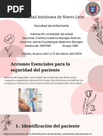 Acciones Clave para la Seguridad del Paciente | PDF | Seguridad del ...