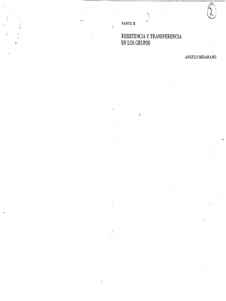 A BEJARANO TRANSFERENCIA Grupal | PDF