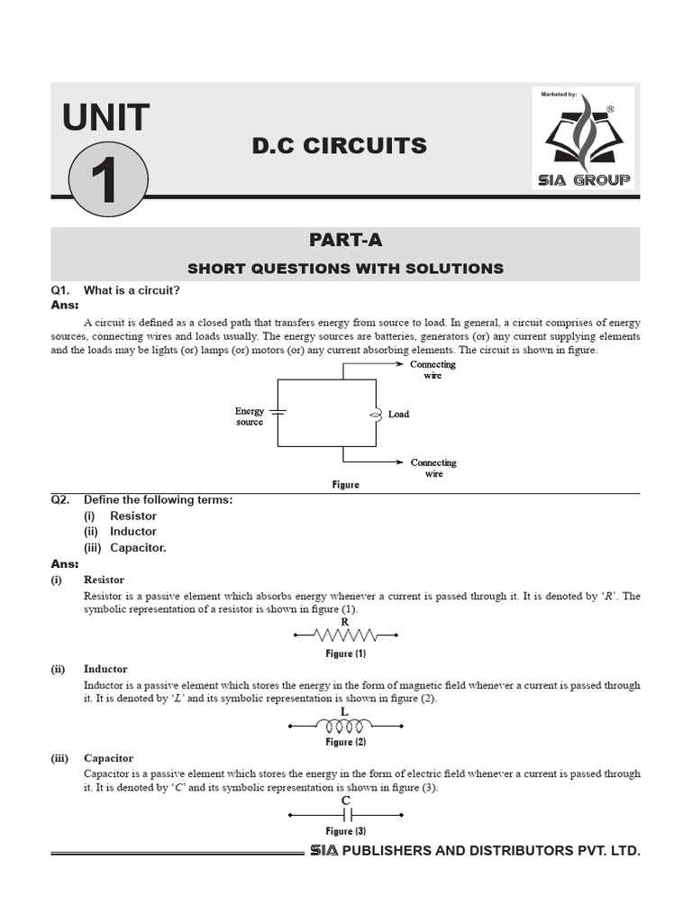 Unit 1 | PDF | Passivity (Engineering) | Electrical Network