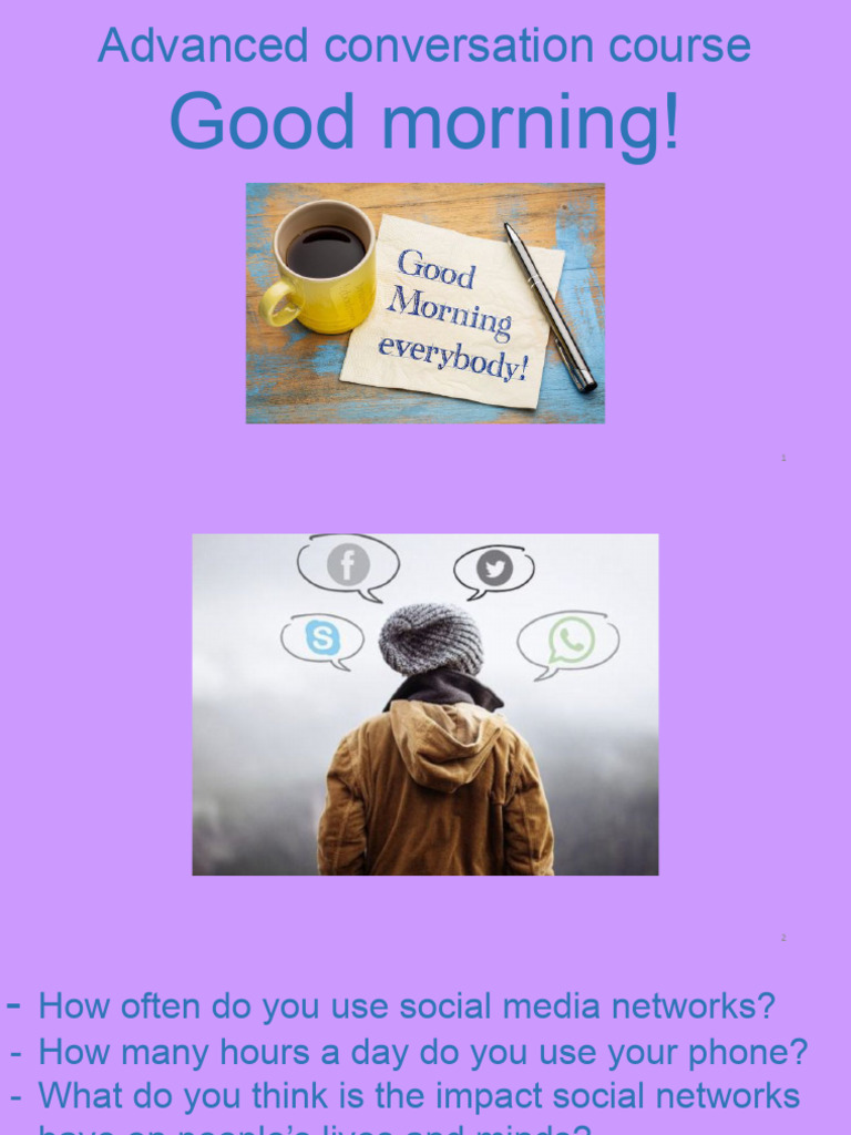 Advanced Social Media Conversation Course | PDF