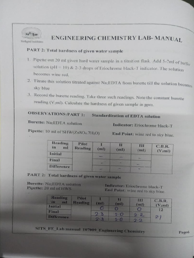Chem Lab Manual | PDF