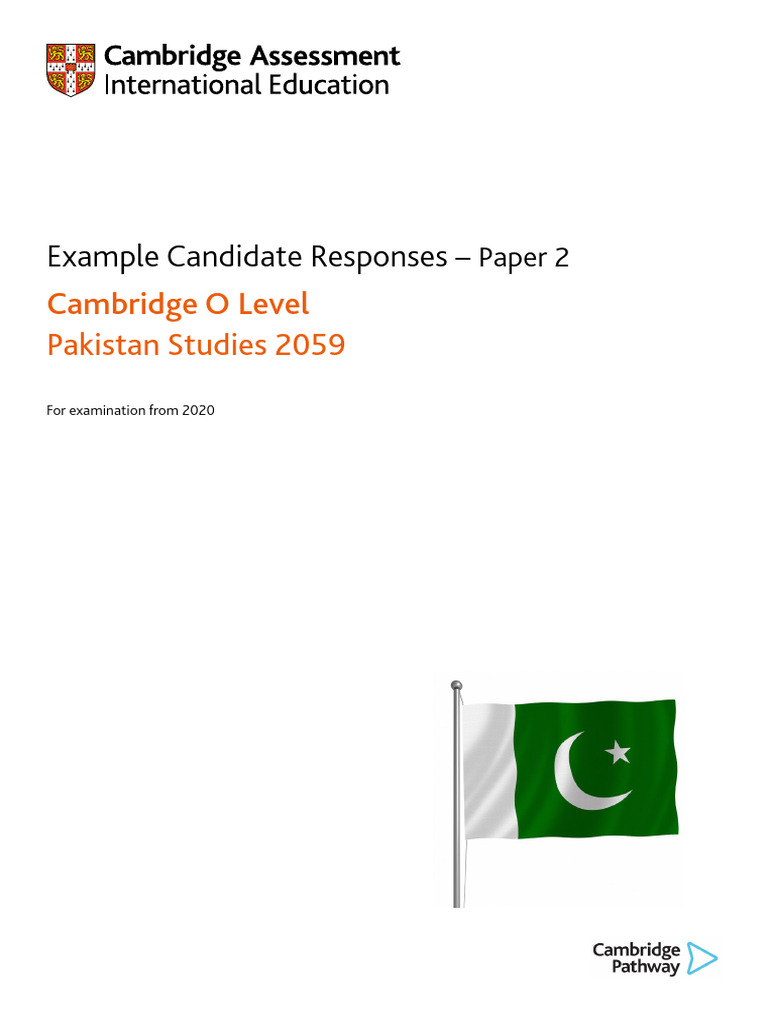 2059 Example Candidate Responses Paper 2 (For Examination From 2020 ...