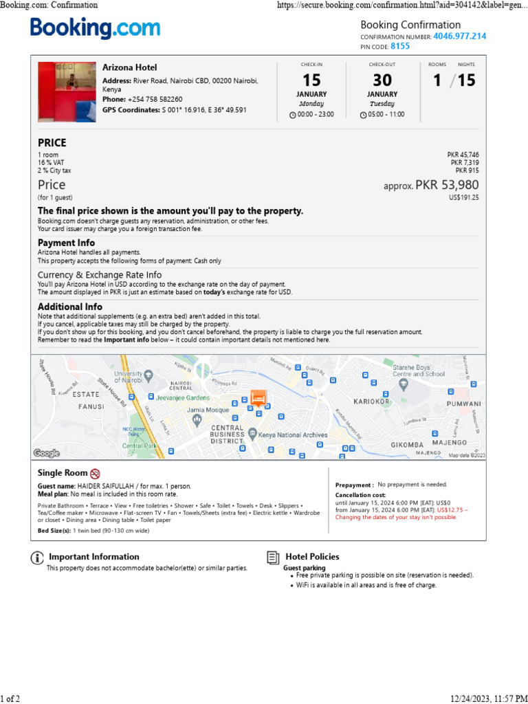 Hotel Booking | Download Free PDF | Payments | Booking.Com
