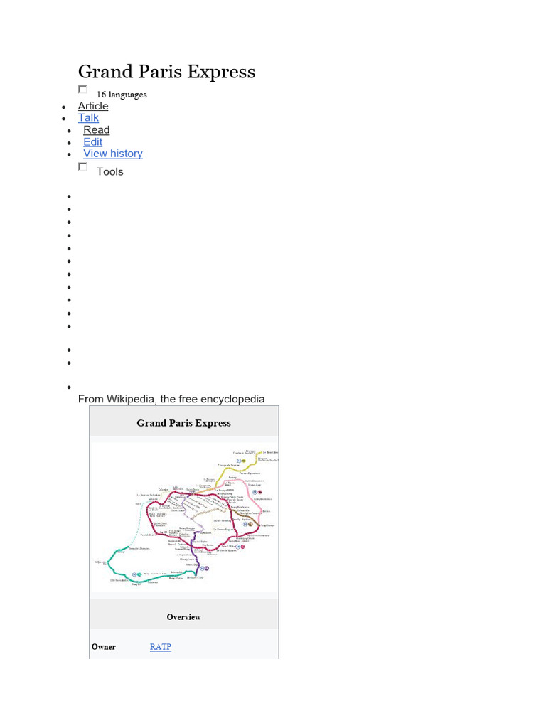 Grand Paris Express Overview 2024 | PDF | Public Transport | Rail ...