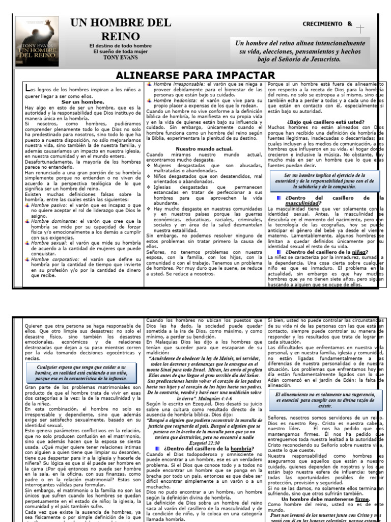 05 Alinearse para Impactar Lleno | PDF | Masculinidad | Jesús