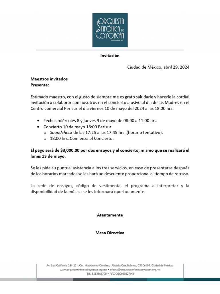 Invitación EXTRAS Perisur Mayo 2024 | PDF