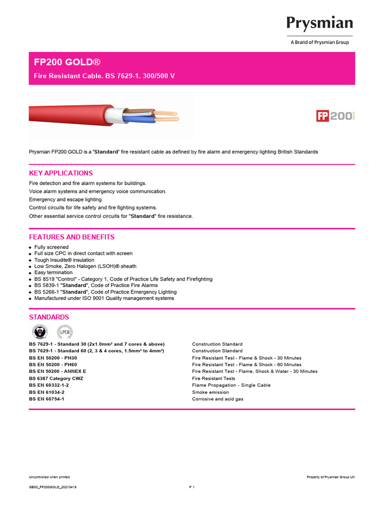 FP200 Gold | PDF | Electrical Wiring | Electrical Components