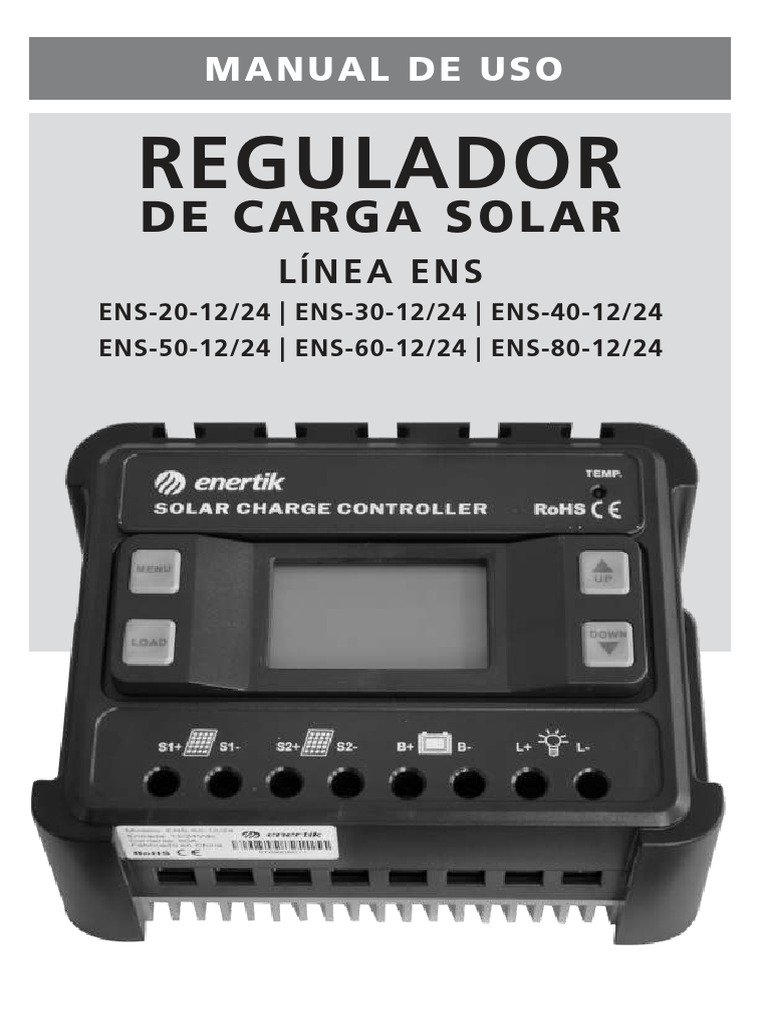 Regulador Solar ENERTIK | PDF | Electrónica | Electricidad