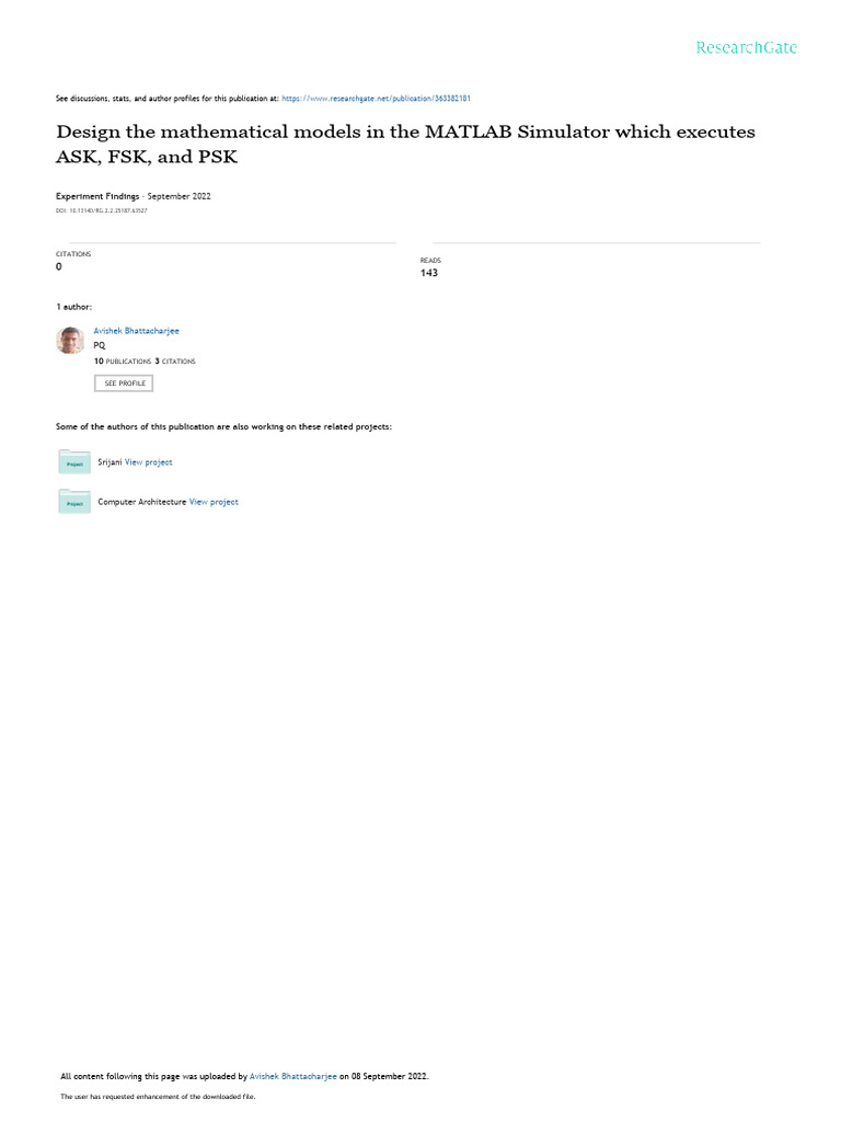 MATLABEXPERIMENTS | PDF | Modulation | Phase (Waves)