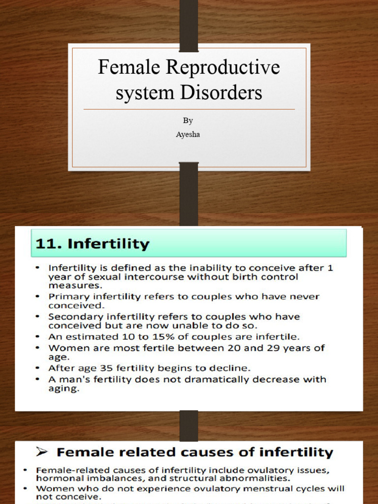 Female Reproductive System Disorders 3 | PDF