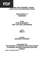 Fashion Show Runway Design Guide | PDF