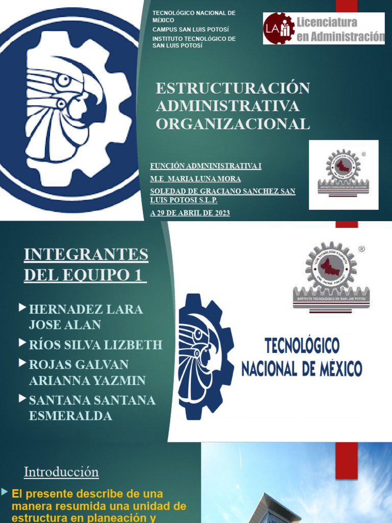E1 Proyecto Estructura Administrativa Organizacional Final | PDF | Acuerdo de no divulgación ...