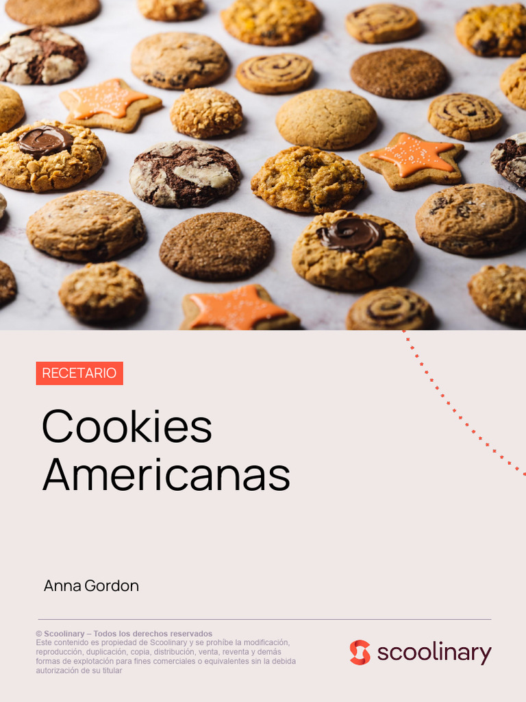 Recetas de Cookies Americanas | PDF | Chocolate | Merengue