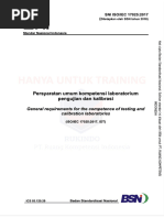 SNI - ISO 17025-2017 Indonesia | PDF