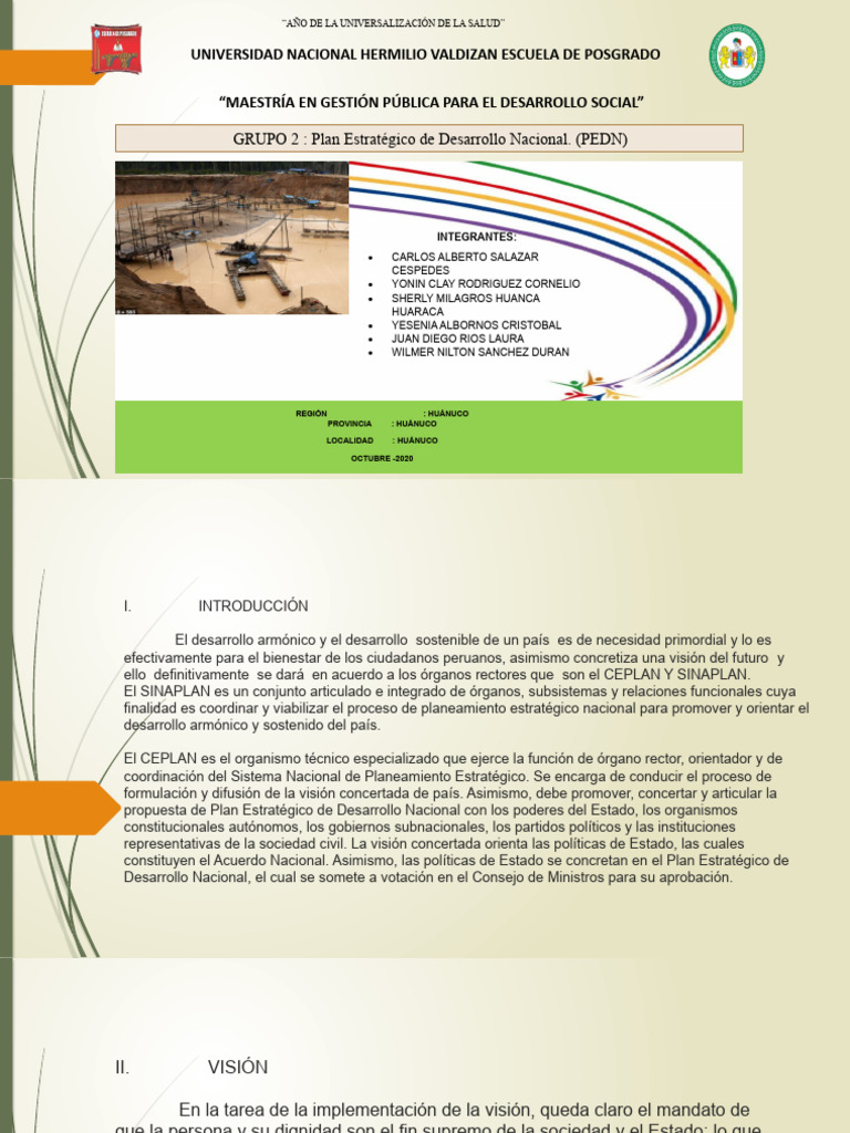Plan Estratégico Nacional Perú 2020 | PDF | Sustentabilidad ...