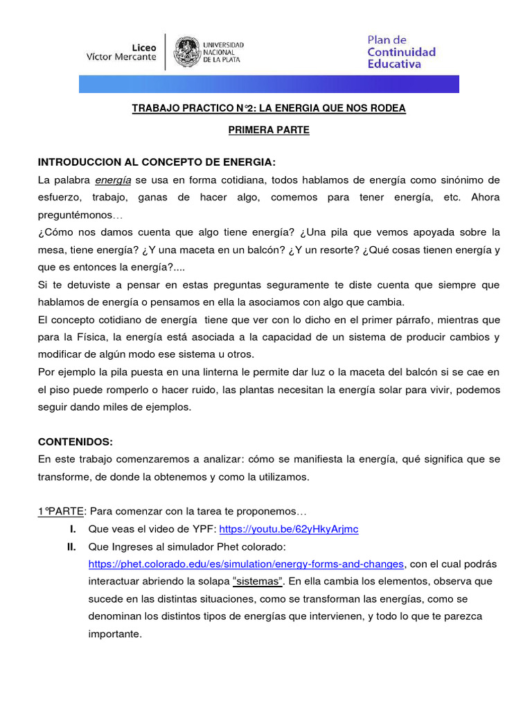 TP 2 Parte 1 - Sin Hacer | PDF