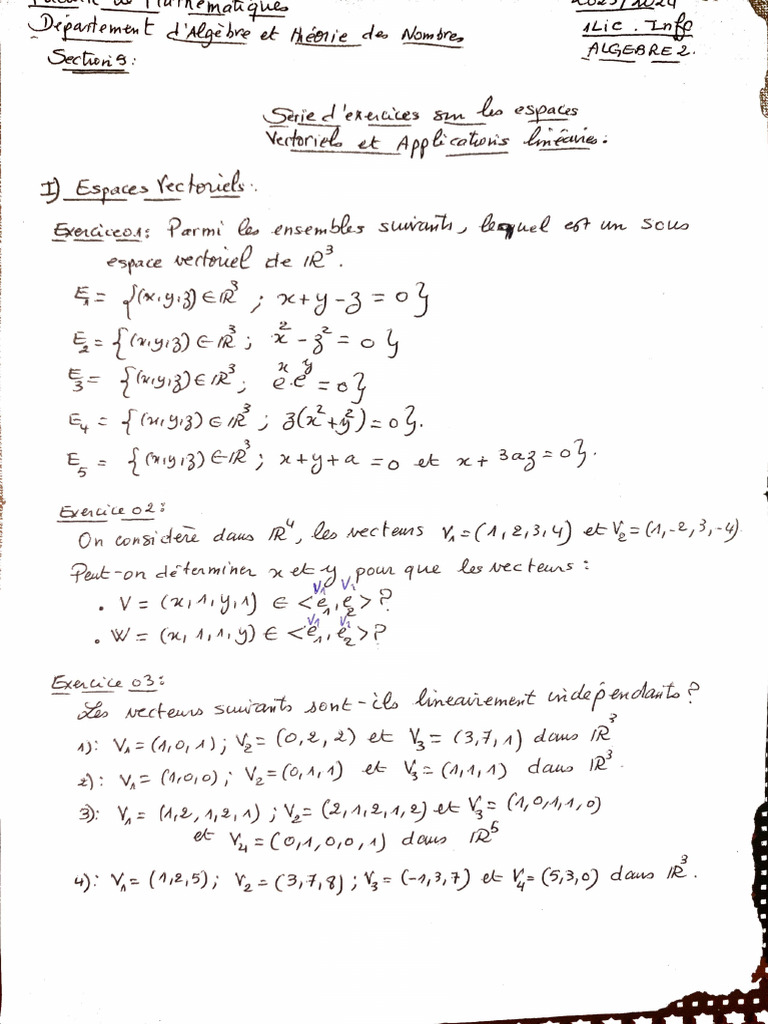 Algebre 2 Les-Serie | PDF