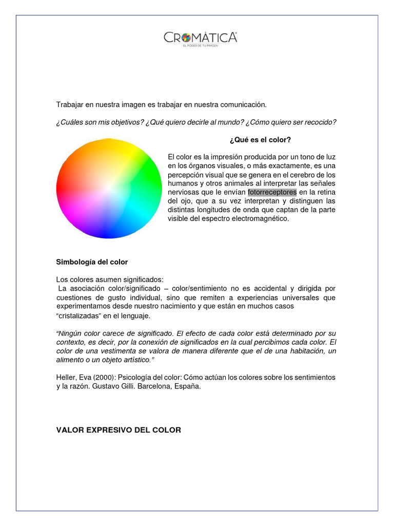 2 - Simbologia y Psicologia Del Color | Descargar gratis PDF | Color ...
