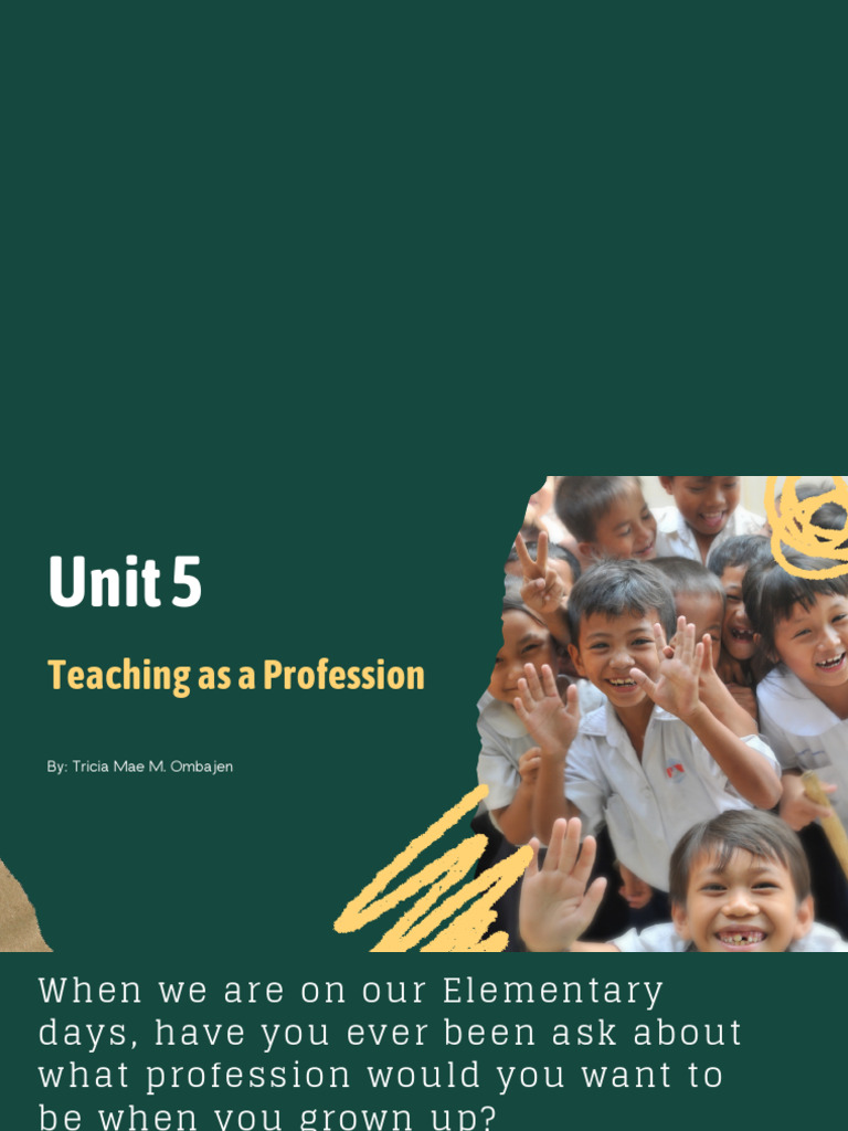 Understanding Teaching as a Profession | PDF | Teachers | Schools