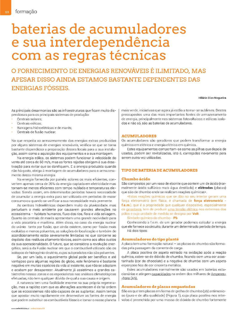 Baterias de Acumuladores e As RTIEBT - 1 | PDF