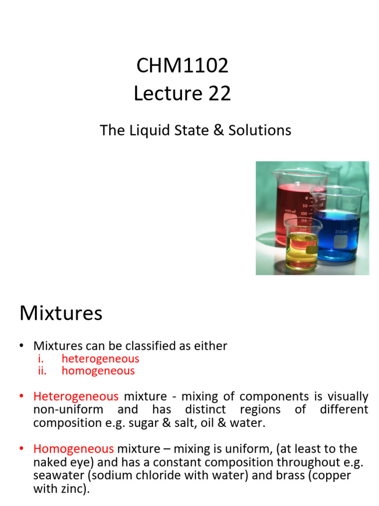 Lecture 22 | PDF | Solvation | Chemical Polarity