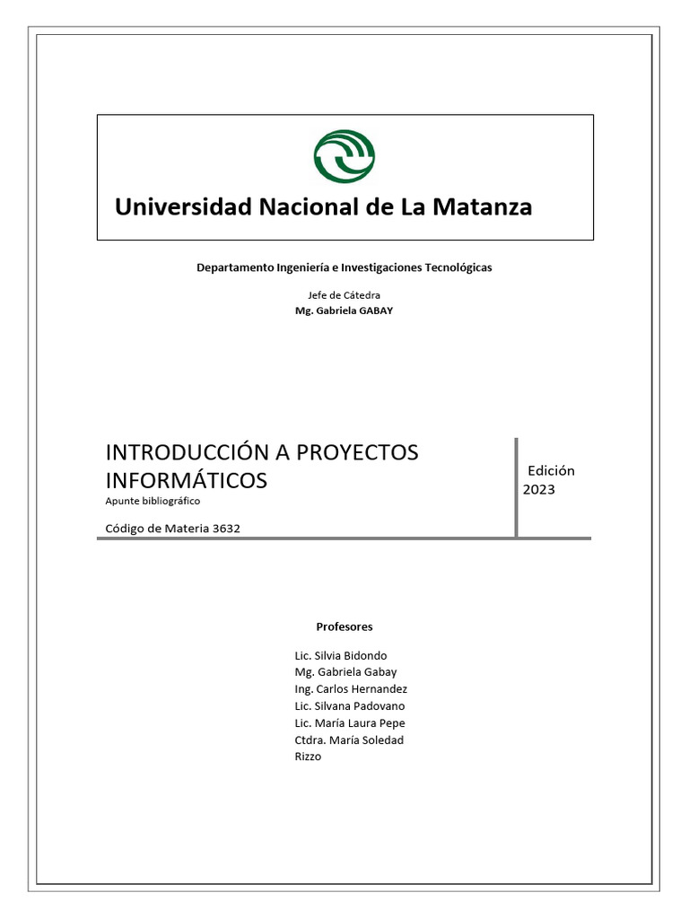 Estructura y Organización en Proyectos Informáticos | PDF | Computación ...