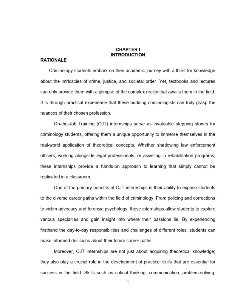 INTERNSHIP-NARRATIVE-REPORT--2 | PDF | Internship | Job Hunting