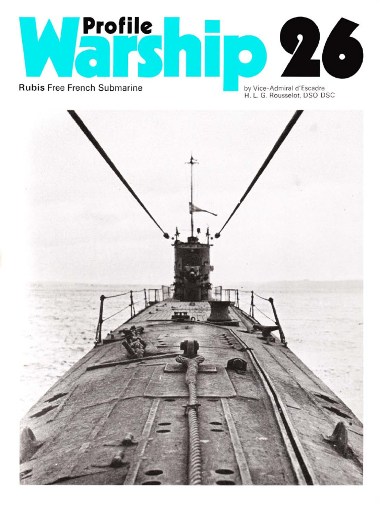 026 Warship Profile 026 Rubis Free French Submarine Compress | PDF