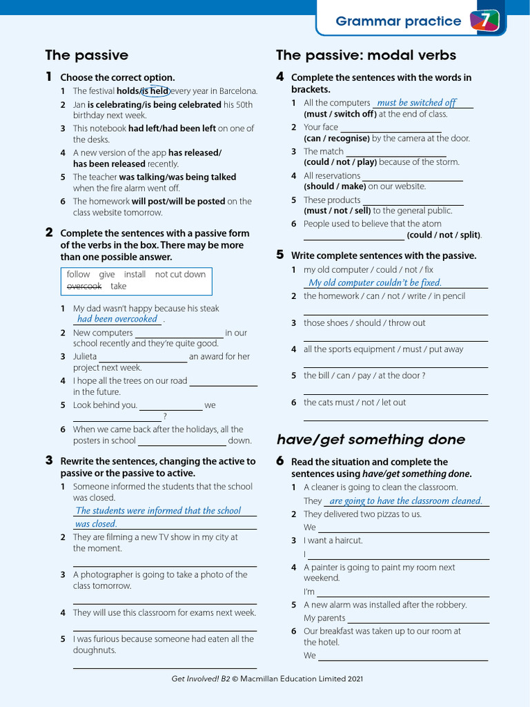 GI B2 Grammar Reference and Practice-16 | PDF | Linguistic Morphology | Syntax