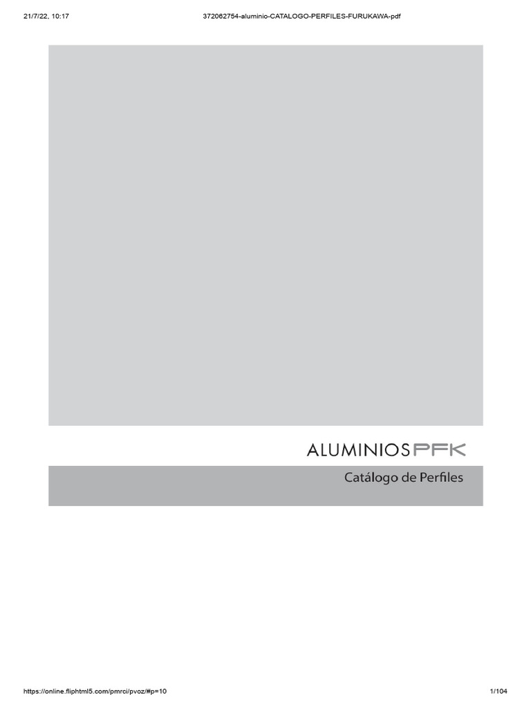 CATALOGO PERFILES DE ALUMINIO | PDF