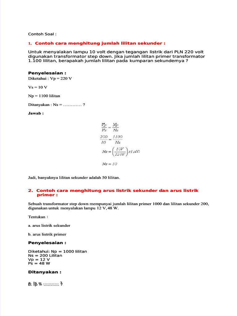 pdf-contoh-soal-transformator_compress | PDF