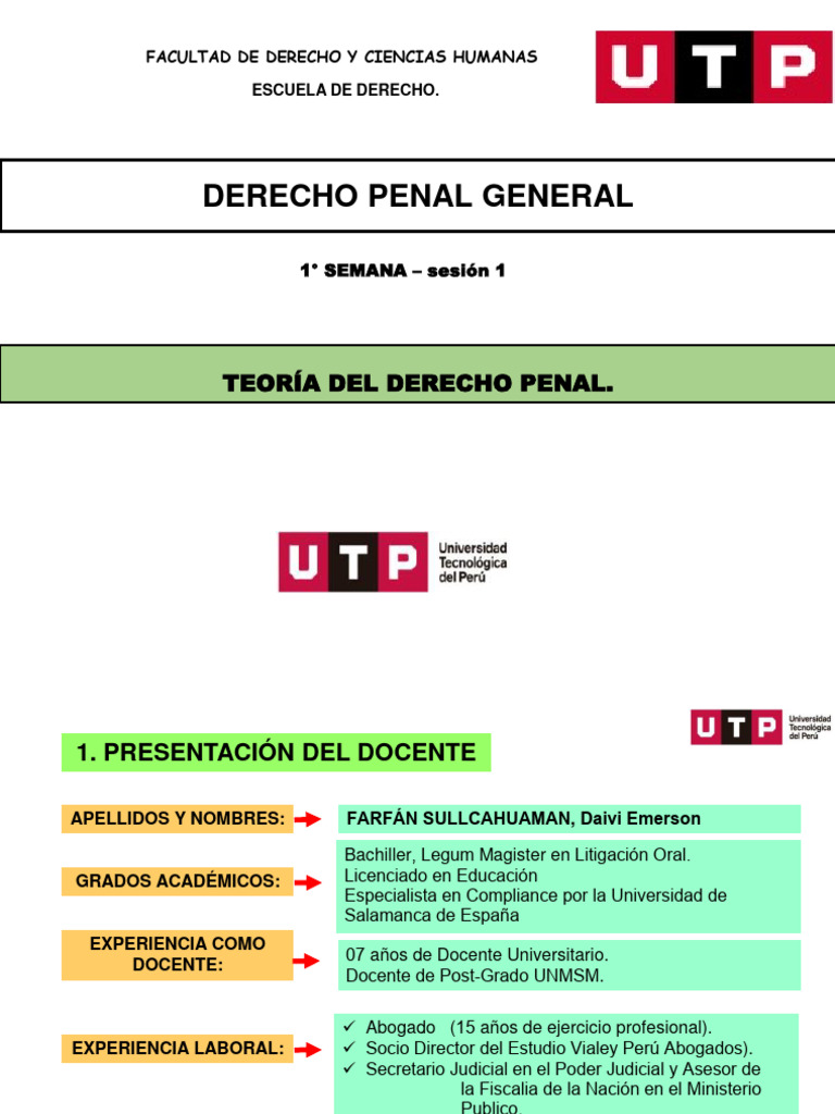 S01_s1 - MATERIAL | PDF | Castigos | Derecho penal