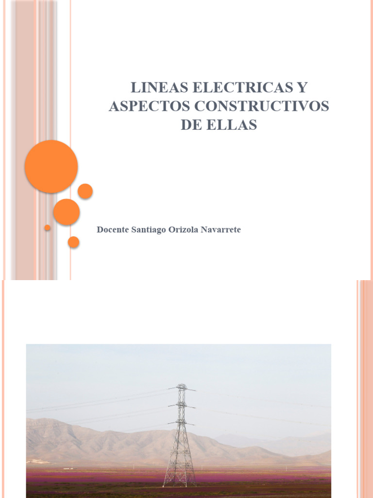 Construcción y Diseño de Líneas Eléctricas | PDF | Transmisión de ...