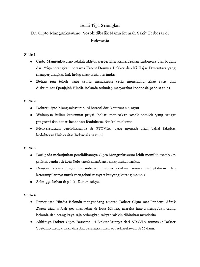 Dr. Cipto Mangun Kusumo | PDF