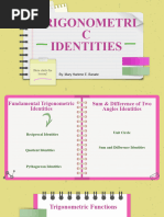 Trigonometric Identities Cheat Sheet | PDF